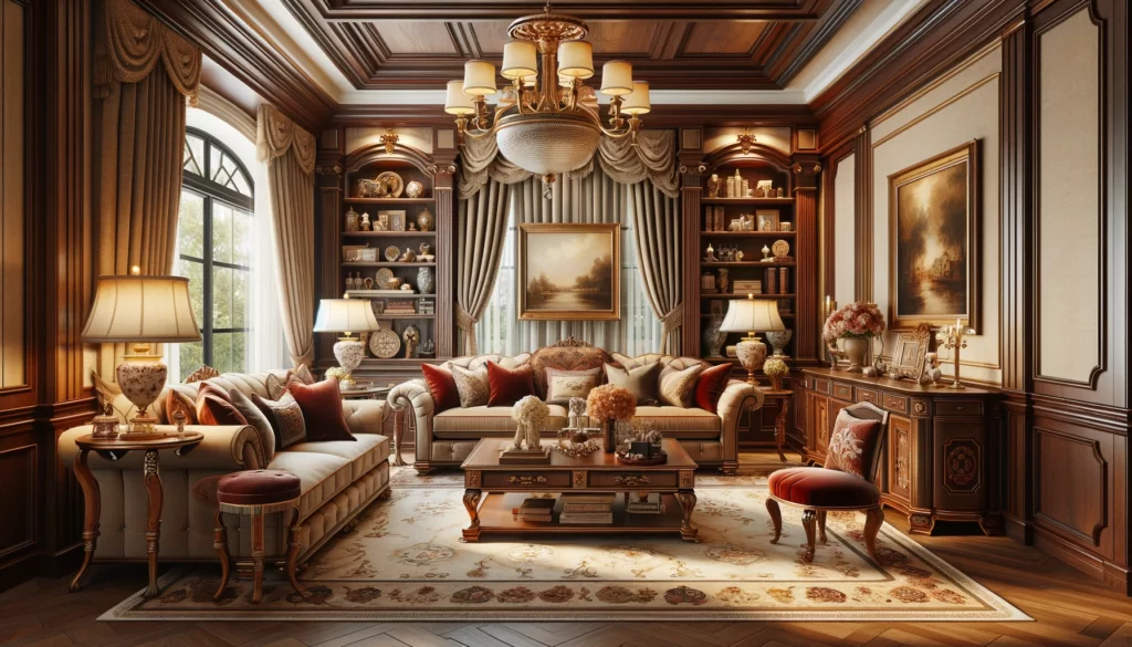 アメリカンクラシックスタイルで創る上質なリビング：時代を超える美しさと快適さ | EconoChicInteriors